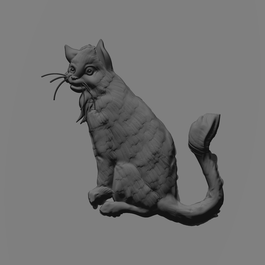 STL file cat stl cnc design 🐱 ・3D printing idea to download・Cults