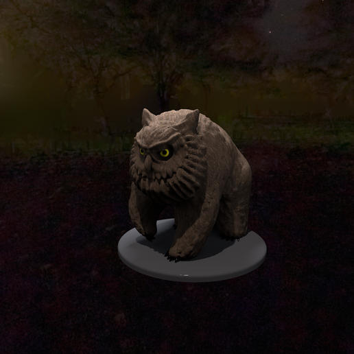 👹 Owlbear・ STL File for 3D printing・Cults