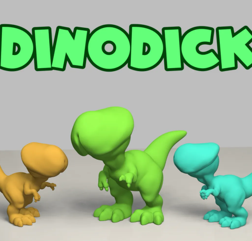 🦖 Dinosaur Dick・ 3D File for 3D printing・Cults