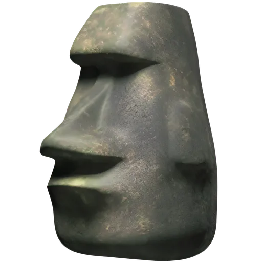 🪞 Stone head meme (Moyai)・Archivo STL para Impresión 3D・Cults