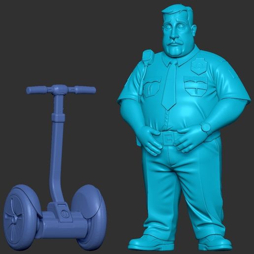 🎬 Paul Blart Mall Cop・ STL File for 3D printing・Cults