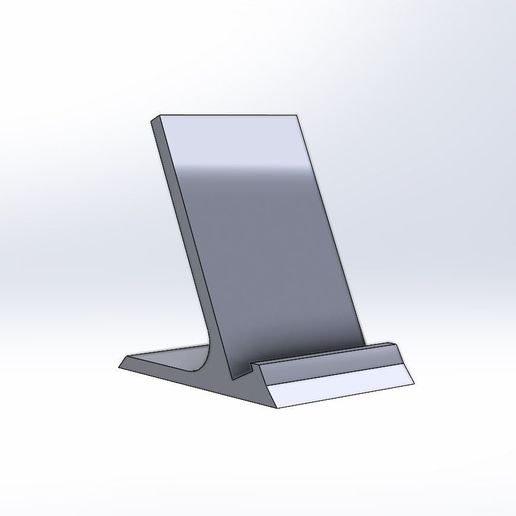 Free STL file Simple and elegant cell phone holder 📞 ・3D printing model ...