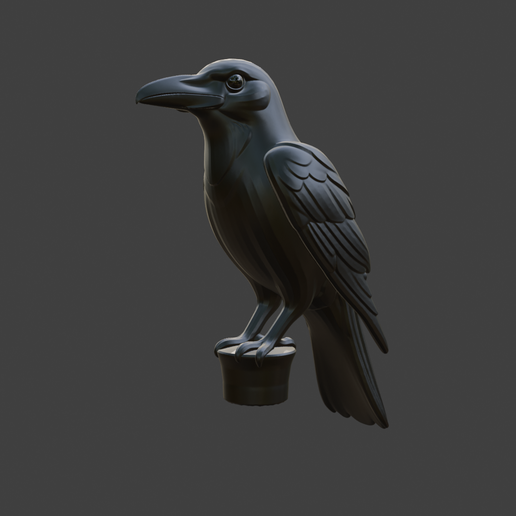 🐦 Crow Cane Handle・ STL File for 3D printing・Cults