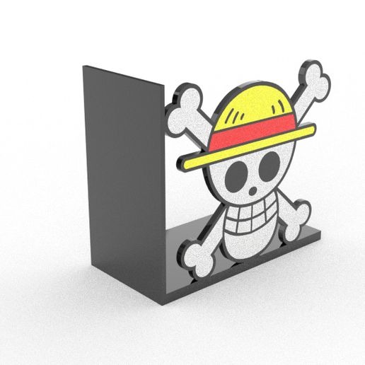 📚 One Piece BOOK HOLDER・Archivo STL para Impresión 3D・Cults