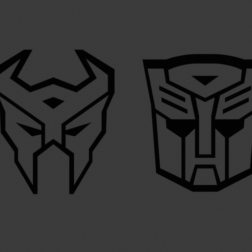Free STL file Transformers Logos 🤖 ・3D printable model to download・Cults
