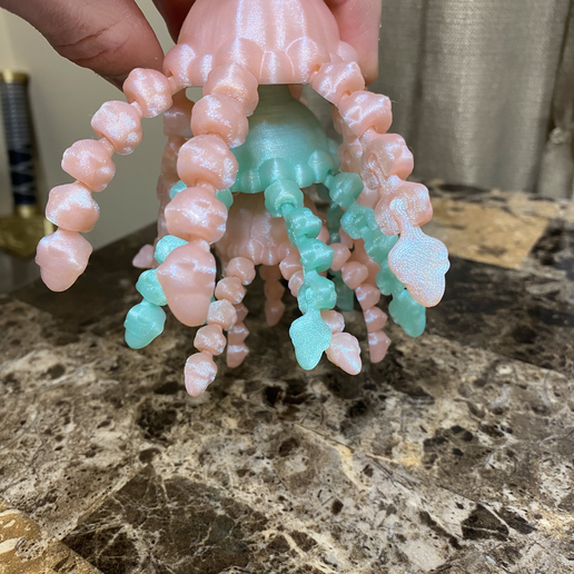 🐠 Articulated Jelly Fish・ STL File for 3D printing・Cults