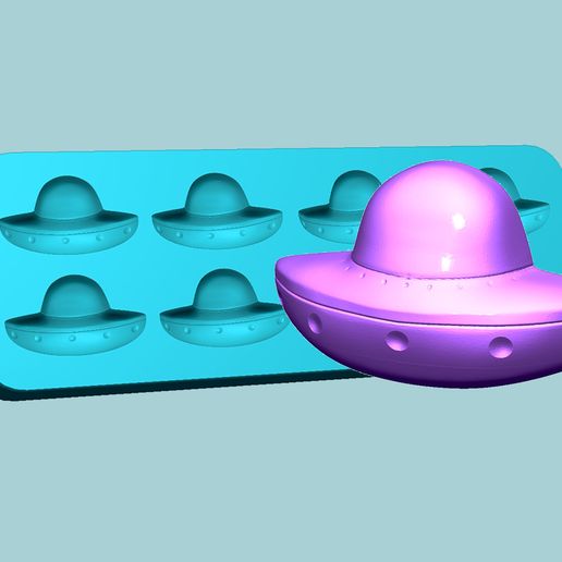 arquivo STL Jelly Candy Alien UFO Molding - Gummy Mould 🍬 ・modelo de ...
