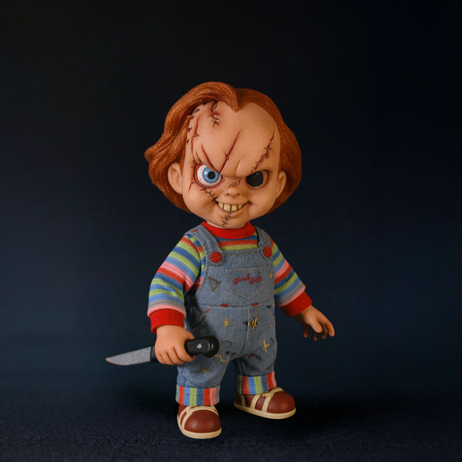 🎨 Chucky Mini Figure – Creepy Horror Doll・ STL File for 3D printing・Cults