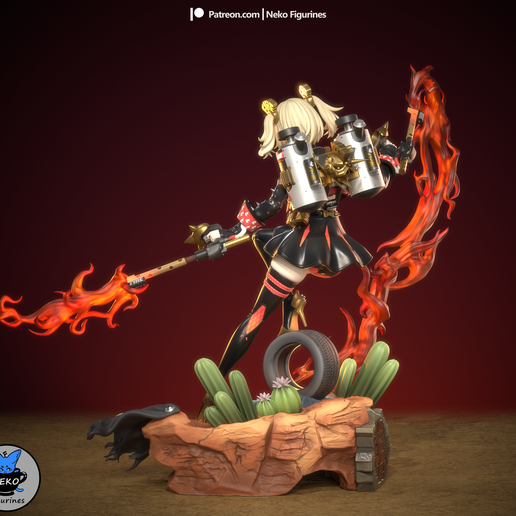 ♀️ Burnice - Zenless Zone Zero Game Figure for 3D Printing・ 3D File for ...