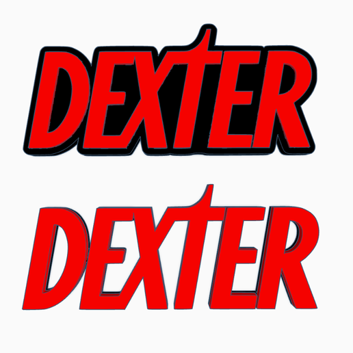 STL file 2x DEXTER V1 Logo Display by MANIACMANCAVE3D 👾 ・3D printable ...