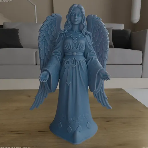 🎄 Elegant Christmas Angel STL 3D Model for Printing・ STL File for 3D ...