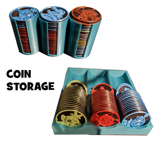 🪙 Coin Storage (horizontal tray + vertical tube)・Free STL File for 3D ...