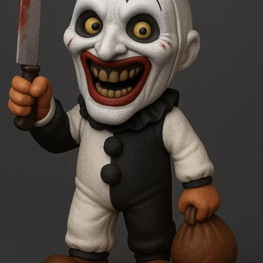 🎨 Art the Clown Terrifier diorama chibi Halloween・ STL File for 3D ...
