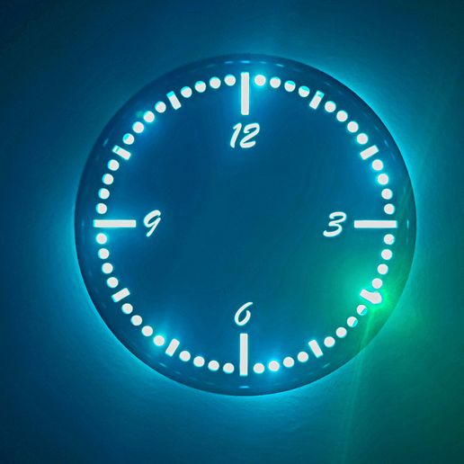 🕰️ RGB Clock・Free 3D File for 3D printing・Cults