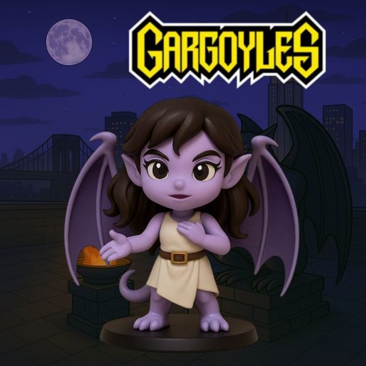 🦸 Angela Chibi Gargoyles・ STL File for 3D printing・Cults