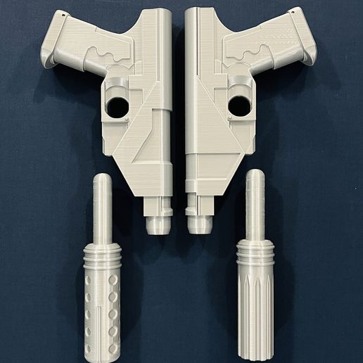 📁 Mandalorian Compact WESTAR Blaster Set・ STL File for 3D printing・Cults