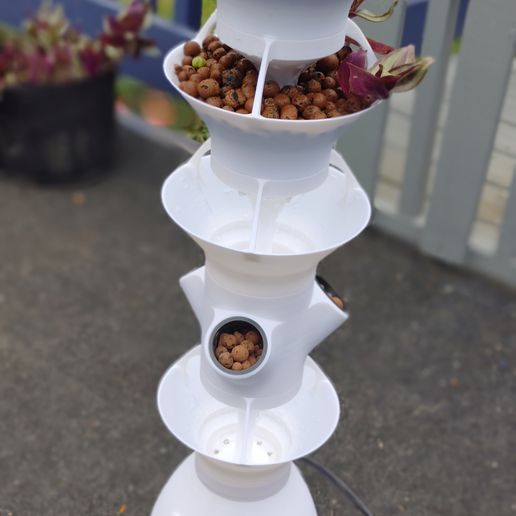 🚰 Evogrow: una torre de agua hidropónica modular・Archivo OBJ para ...