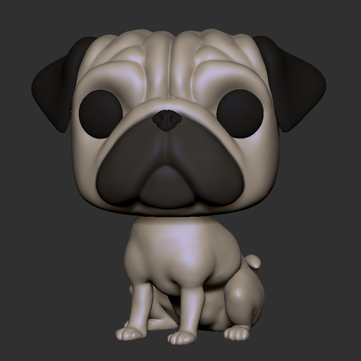3D file Pug Funko Pop 🐶 ・3D print design to download・Cults
