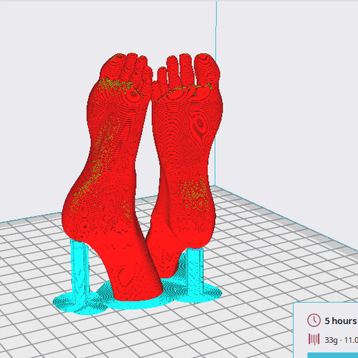 ♀️ Realistic Female Feet (Foot Rigth and left individual)・ STL File for ...