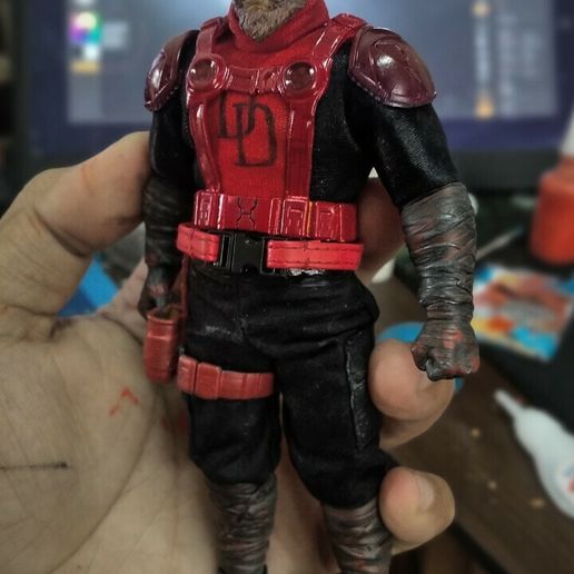 🤴 king daredevil 1/12 head sculpt・ STL File for ・Cults