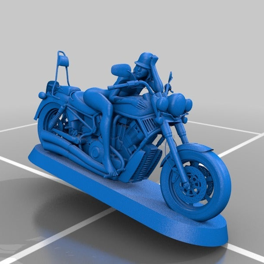 👧 biker girl・Free STL File for ・Cults
