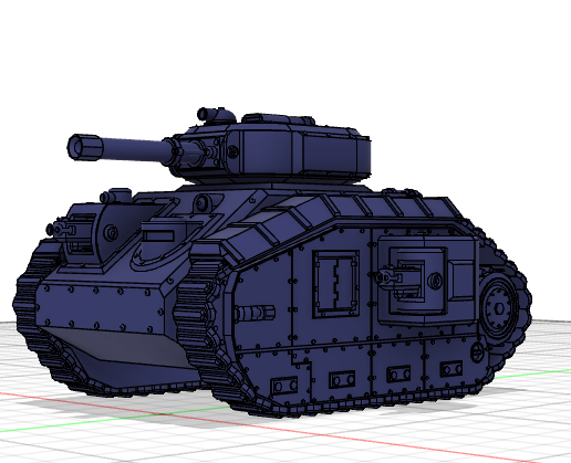 🪖 REGNUM imperial battle tank (FDM friendly)・Free STL File for ・Cults