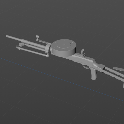 🪖 Soviet DT29 tank machine gun digital model material・ OBJ File for 3D ...