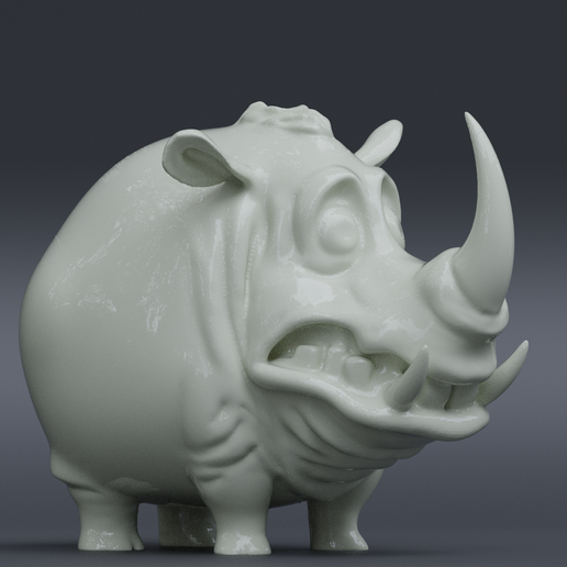 STL file Cute Rhino - 3D Printable Model 🦏 ・3D printer model to ...