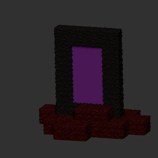 📱 Minecraft nether portal・ STL File for ・Cults
