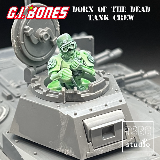 😵 G.I. Bones Dorn Of The Dead Tank Crew・ 3D File for 3D printing・Cults