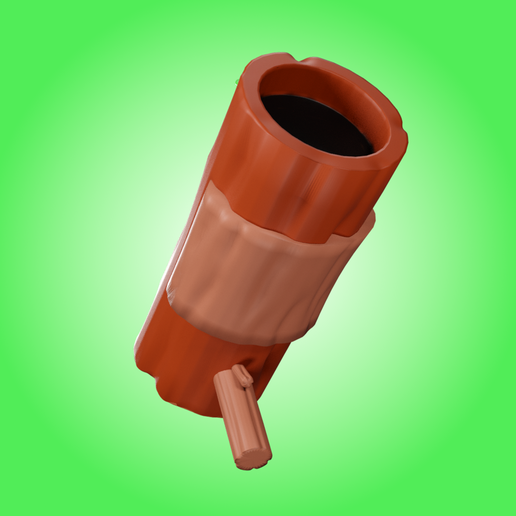 🥥 Coconut Gun (Donkey Kong 64)・ OBJ File for 3D printing・Cults