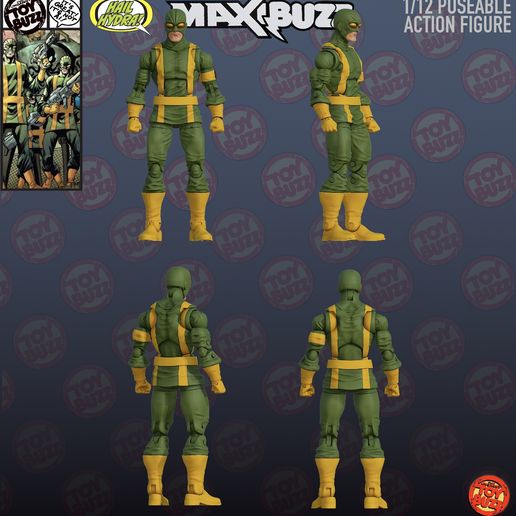 🫡 Hydra soldier 1/12 army builder action figure with accessories・ 3D ...