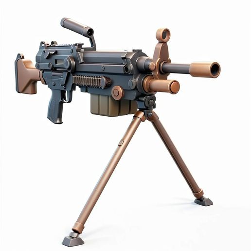 STL file Herstal Machine Gun - STL Printable 🔫 ・3D printer model to ...
