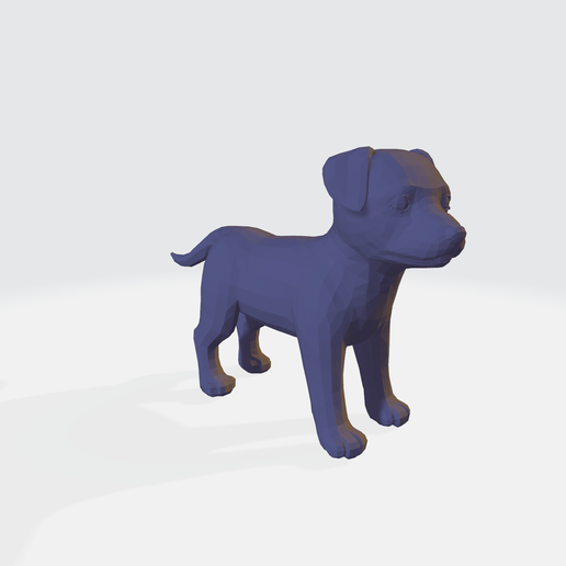 STL file Puppy dog 3 Low Poly - 3d Printable 🐕 ・3D print design to ...