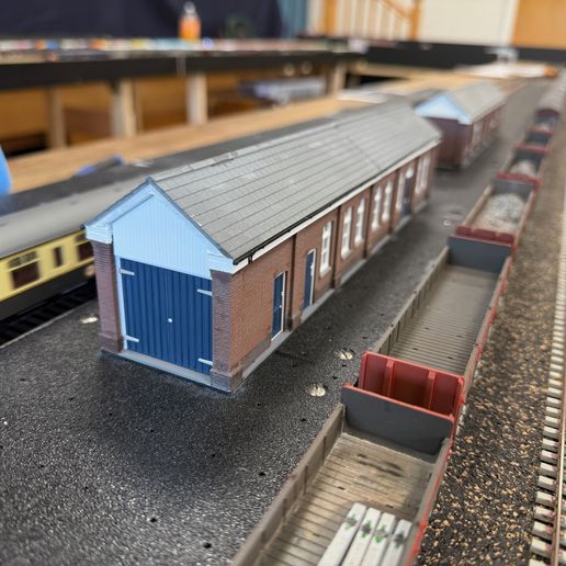 🛤️ Model Railway Island Platform Building V2・ STL File for 3D printing ...