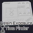 🎒 Resin Exposure Time Finder・ STL File for ・Cults