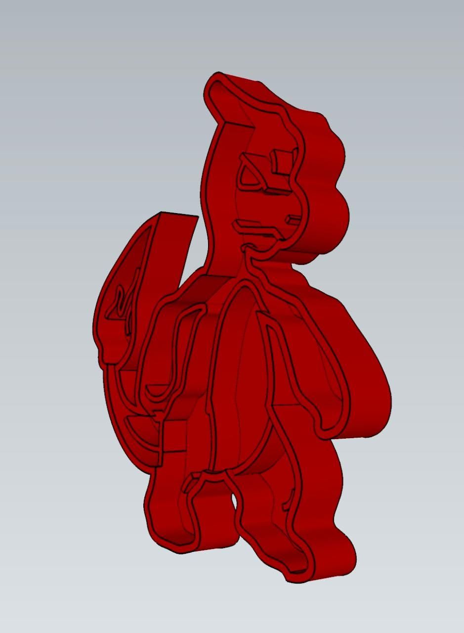 STL file Amazing Pokemon Charmeleon Cookie Cutter Stamp Cake Decorating・Model to download and 3D ...