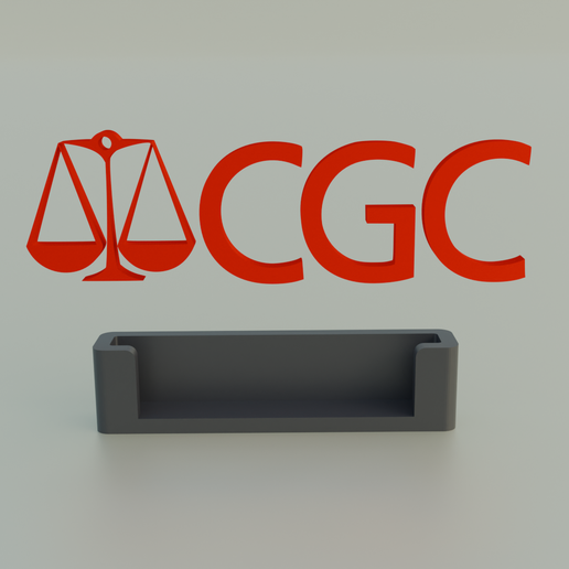 🐉 CGC Wall Mount Stand - Vertical - Command Strip・ STL File for 3D ...