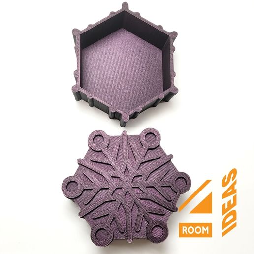 STL file Snowflake Box 1 ️ ・3D printer design to download・Cults