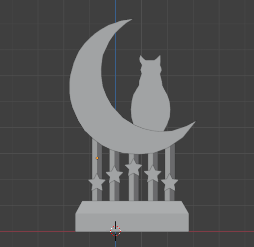 🐱 Cat on the moon・ STL File for 3D printing・Cults