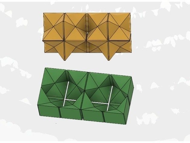 Free STL file Twin Spiky Stellated Dodecahedron, Infinity Cube, Magic Cube, Flexible Cube ...