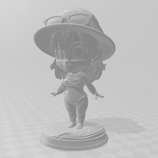 💬 Bulma Chibi・ STL File for 3D printing・Cults