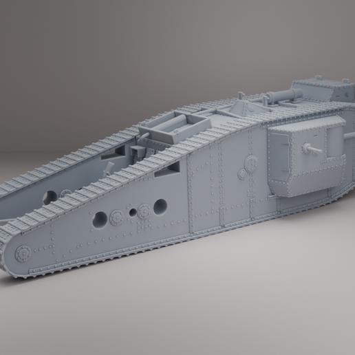STL file WW1 Tank Mark 4 Tadpole 1:72 🪖 ・3D printing model to download ...
