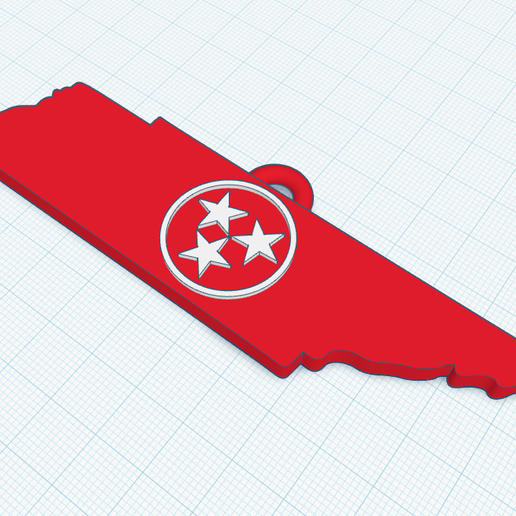 🎄 State of Tennessee Christmas ornament - tri-star・ STL File for 3D ...