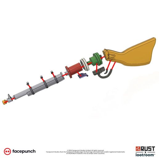🖨️ Rust Waterpipe Shotgun・ 3D File for 3D printing・Cults
