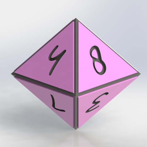 STL file D8 Dice D&D Dados Extreme 🎲 ・3D print model to download・Cults