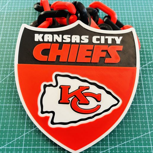 🏙️ KANSAS CITY CHIEFS NFL SHIELD CHAIN・ STL File for 3D printing・Cults