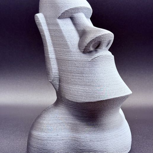 3D printing Moai statue -No overhang • made with Prusa MK3S・Cults