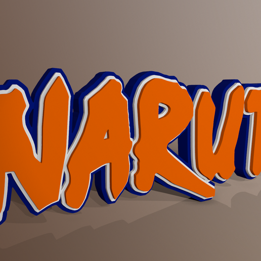 🥷 NARUTO logo・ STL File for 3D printing・Cults
