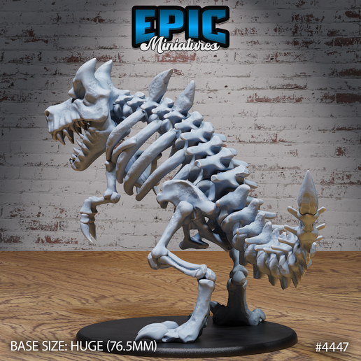 3D file Skeleton T-Rex ‧ DnD Miniature ‧ Tabletop Miniatures ‧ Gaming ...